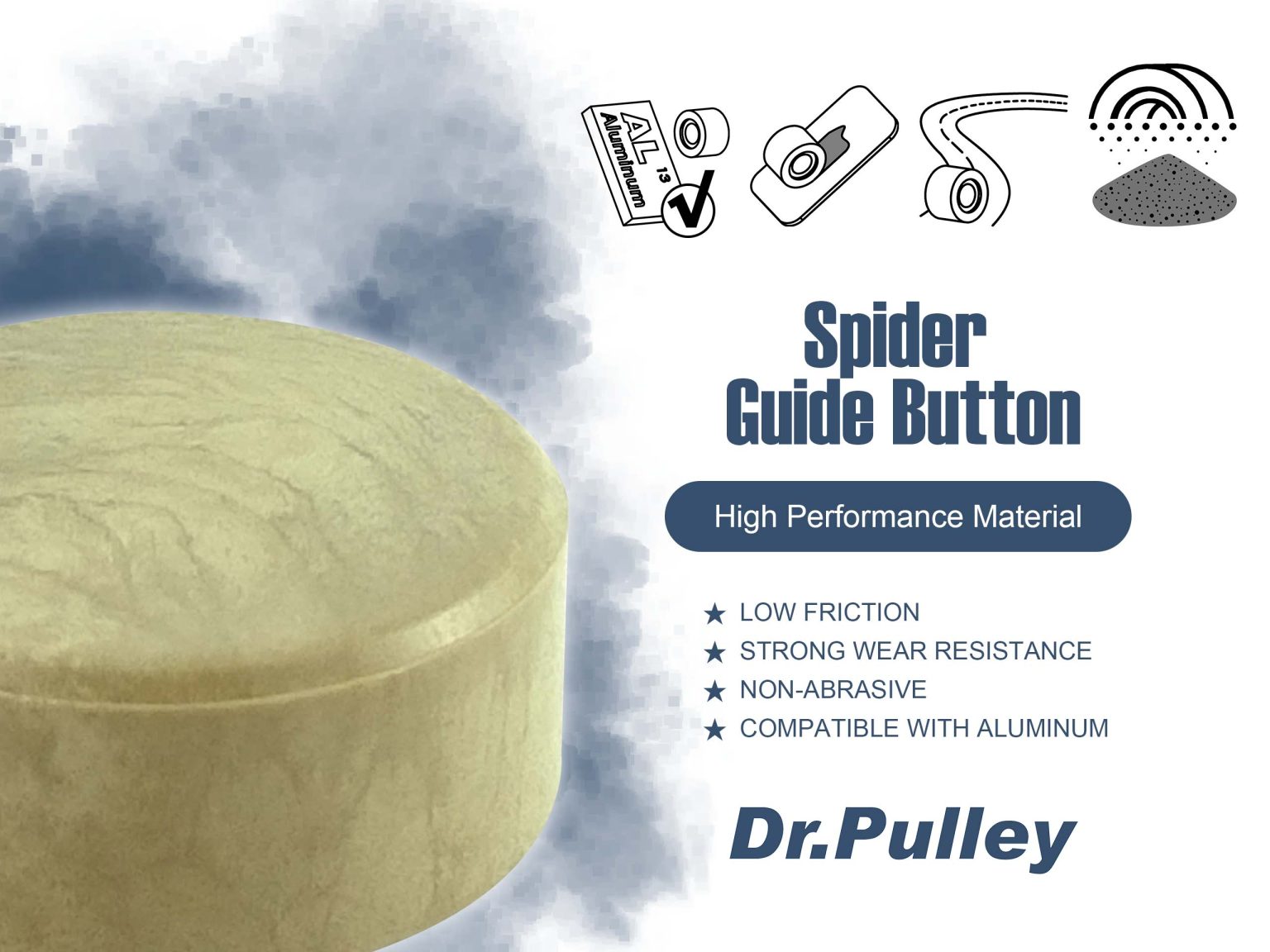 Spider guide button, 5430445, 5430728, Polaris RMK 500